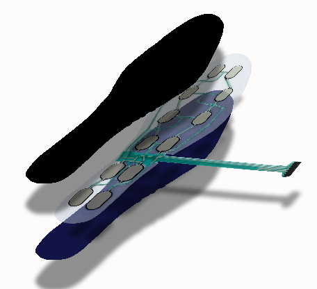 Flexible Gait Analysis Piezoresistive insole force sensitive resistor ...